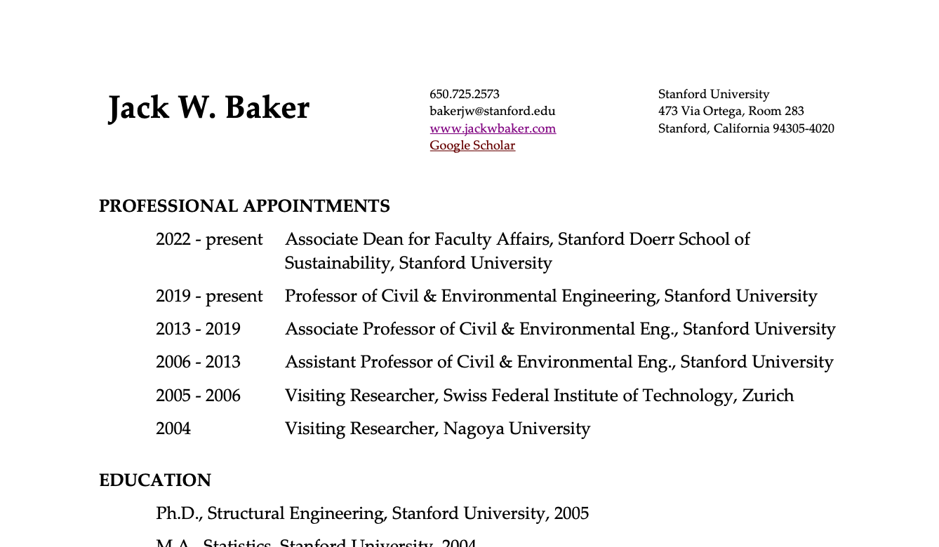 Building and maintaining your CV